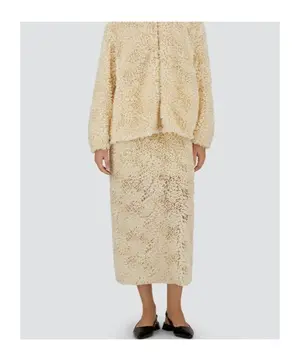 Herno Georgette Straight Skirt