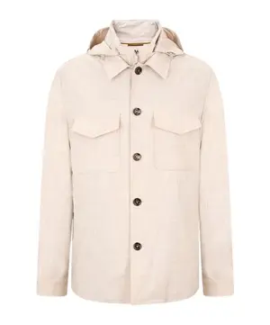 MOORER Wool Hooded Short Jacket