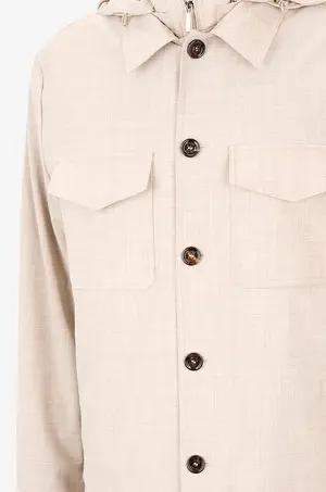 MOORER Wool Hooded Short Jacket