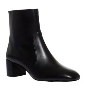 STUART WEITZMAN Zippered Ankle Boots - Black