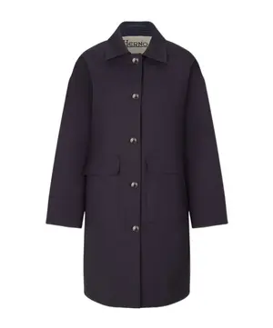 Herno Long-sleeved Coat - Black