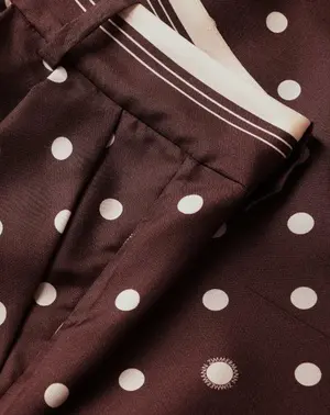 Zimmermann Polka Dot Straight Leg Pants