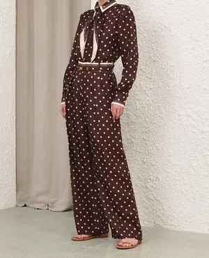 Zimmermann Polka Dot Straight Leg Pants