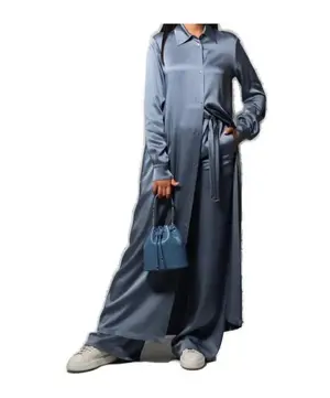 Herno Longline Belted Shirt Dress