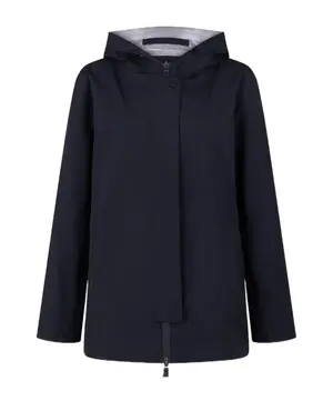 Herno Long-sleeved Hooded Jacket - Black