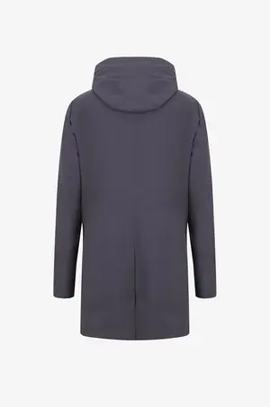 MOORER Mid-length Hooded Coat With A Lapel Collar