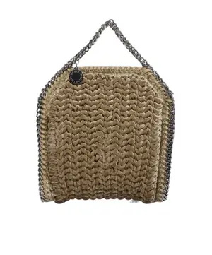 Stella McCartney Velvet Handbag - Brown