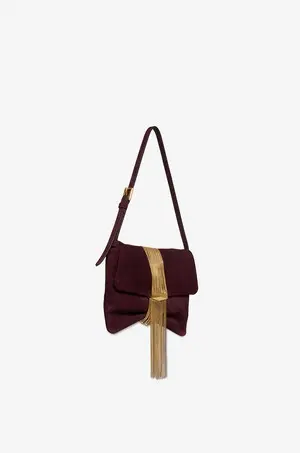 JIMMY CHOO Mini Suede Shoulder Bag