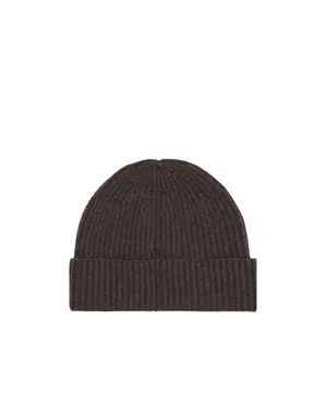 Brunello Cucinelli Ribbed Knit Hat - Black