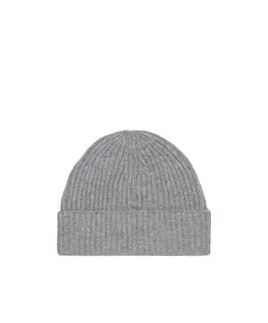 Brunello Cucinelli Ribbed Knit Hat - Gray