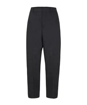 Fabiana Filippi Casual Pants With Belt Loops - Black