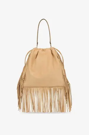 Etro Tassel Studded Suede Shoulder Bag