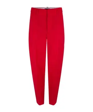 Fabiana Filippi Casual Pants With Belt Loops - Red
