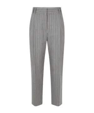 Brunello Cucinelli Casual Pants With Belt Loops - Gray