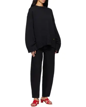 GANNI Dark Grey Wool Mix Jumper