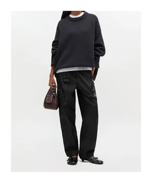 GANNI Dark Grey Wool Mix Jumper