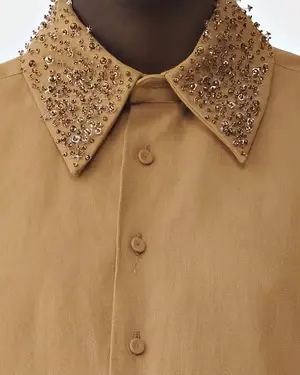 Fabiana Filippi Embellished Collar Shirt