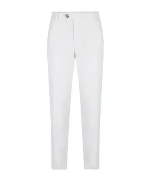 Brunello Cucinelli Casual Pants With Belt Loops - White