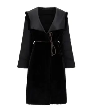 Herno Quilted Hooded Coat - Black