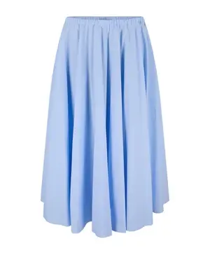Fabiana Filippi Elastic Waist Midi Skirt - Azzurro