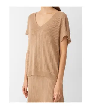 Herno V-neck Knit T-shirt