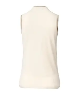 Fabiana Filippi Sleeveless Knitwear Top With Ribbed Trim