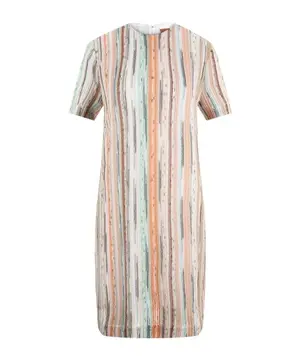 Missoni Round-neck Short-sleeve Dress - Nude