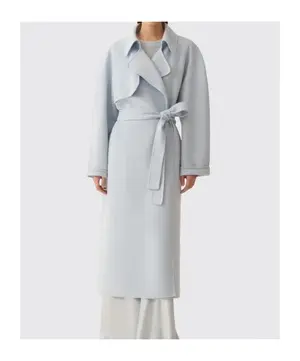 Fabiana Filippi Belted Long Coat - White