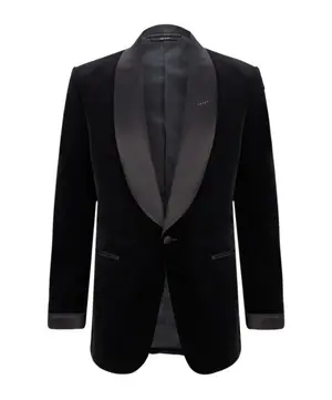 TOM FORD Sheldon Shawl-collar Velvet Smoking Jacket