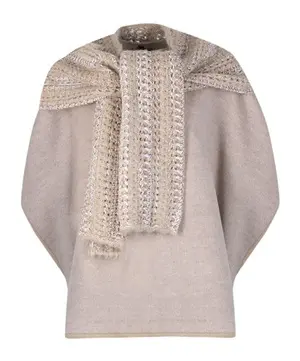 Fabiana Filippi Scarf Style Jacket - Beige