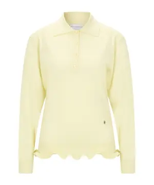 Stella McCartney Long-sleeved Wool Polo Shirt - Nude