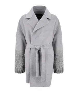 Fabiana Filippi Long-sleeved Coat - Gray
