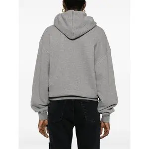 Off-White Embroidered-logo Cotton Hoodie