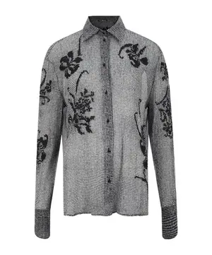 Ermanno Scervino Long Sleeve Shirt - Gray