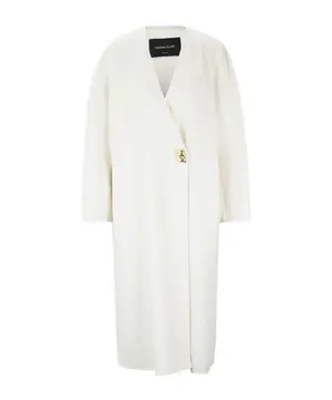 Fabiana Filippi Long-sleeved Coat - White