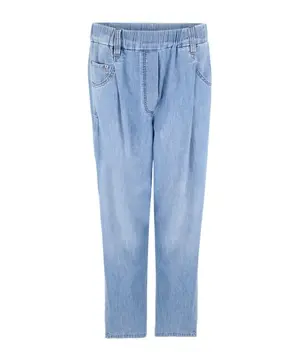 Brunello Cucinelli Elastic Waistband Jeans - Blue