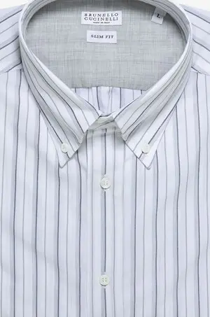 Brunello Cucinelli Striped Shirt