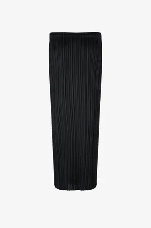 Issey Miyake Pleated Midi Skirt - Black