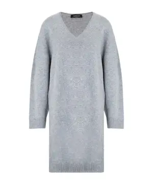 Fabiana Filippi V-neck Knit Dress - Rock