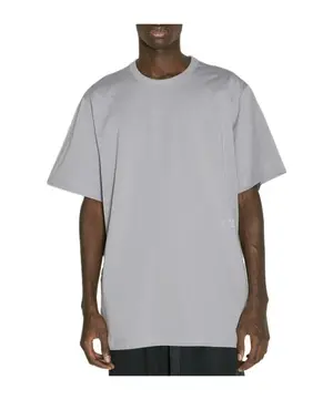 Y3 Crewneck Short-sleeved T-shirt With Logo Decals And Side Pockets