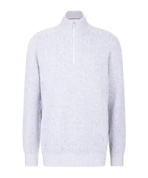 Brunello Cucinelli High-neck Long-sleeved Knitwear - White