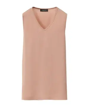 Fabiana Filippi V-neck Vest - Nude