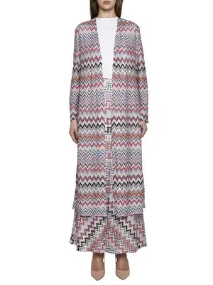 Missoni All-over Patterned Long-sleeved Cardigan