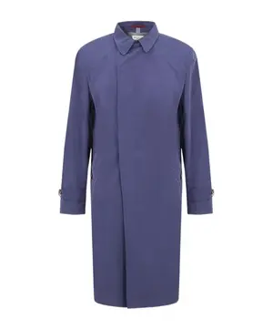 Brunello Cucinelli Collared Long-sleeved Coat - Blue
