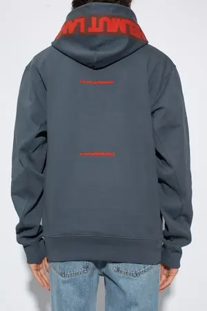 Helmut Lang Graphic Printed Drawstring Hoodie