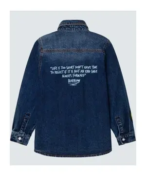 BARROW Logo-print Denim Jacket