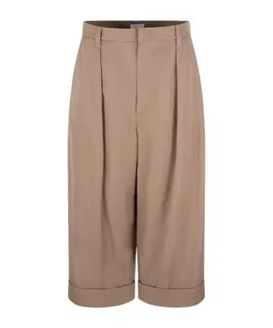 Brunello Cucinelli Casual Pants With Belt Loops - Nude