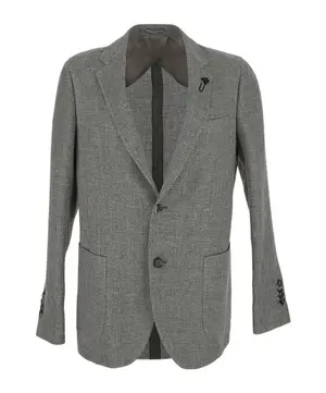 LARDINI Special Single-breasted Tailored Blazer - Gray
