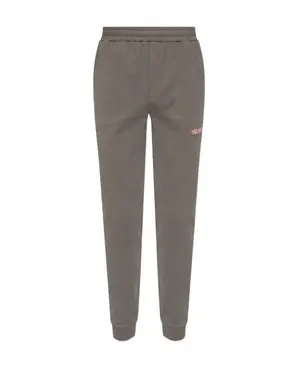 Helmut Lang Logo Printed Sweatpants - Gray