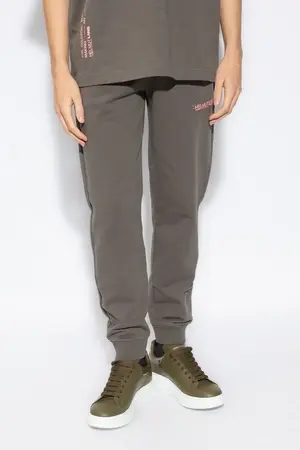 Helmut Lang Logo Printed Sweatpants